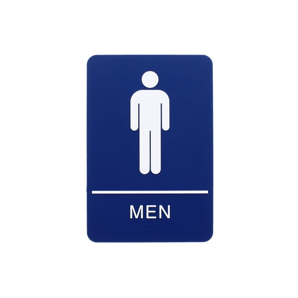 Men Sign, Rounded Corners - Identity Group