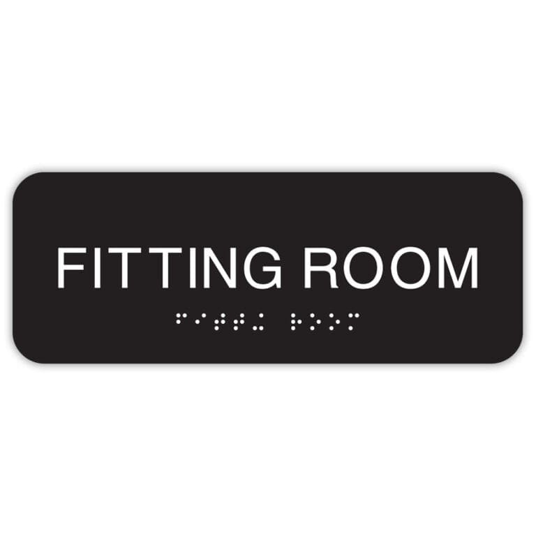 Fitting Room Sign, Rounded Corners - Identity Group
