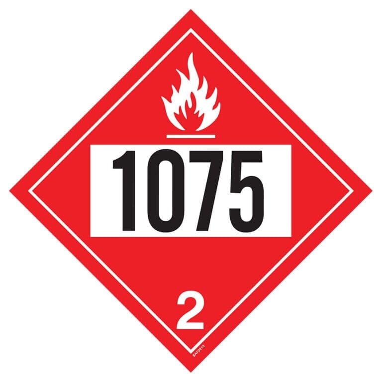 PLACARD PROPANE DIAMOND - Identity Group