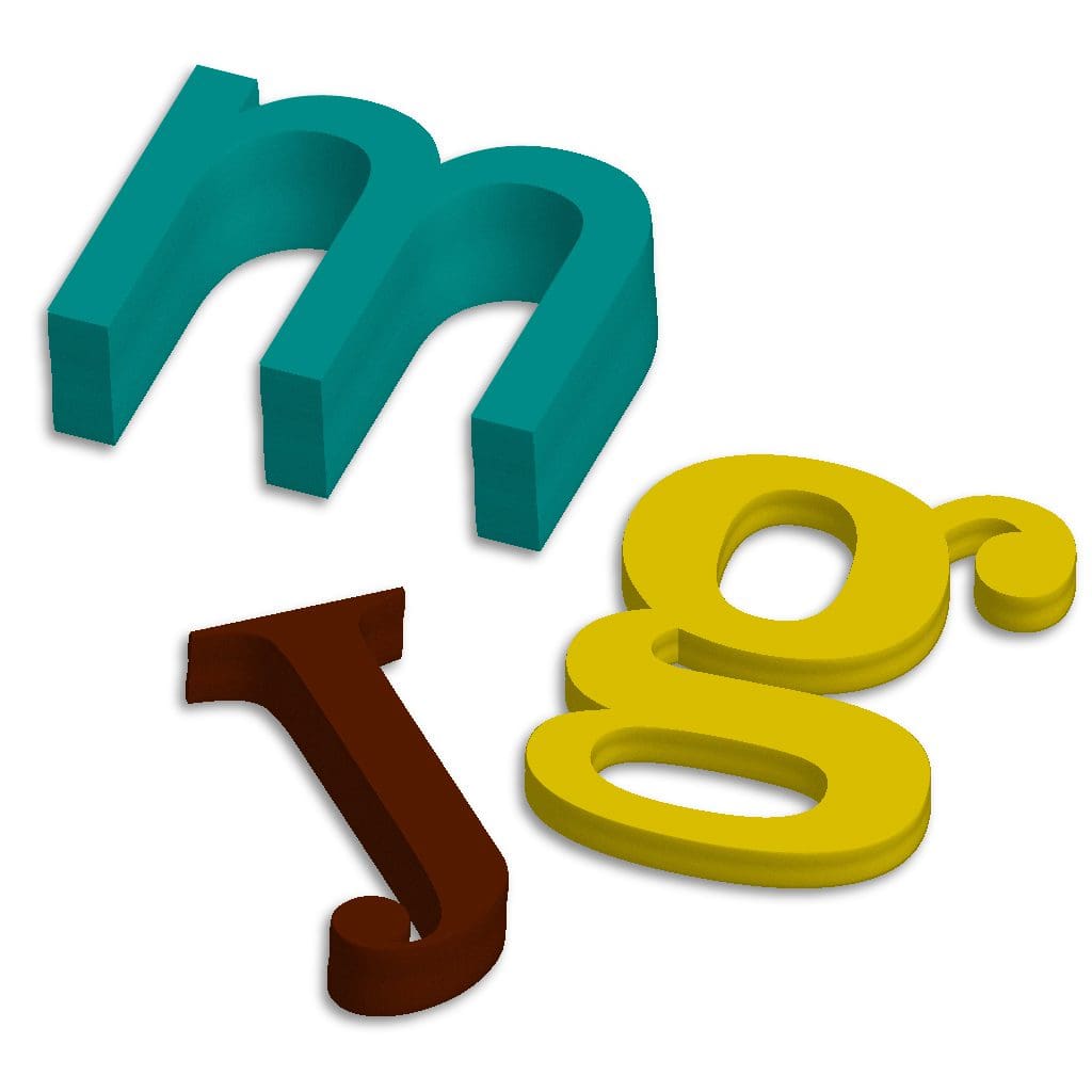 Dimensional Letters - Identity Group