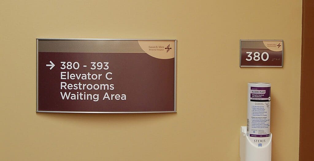 Healthcare Signage | Hospital Sign, Hospital Visual Decor