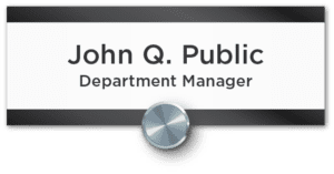 Workstation Signage | Cubicle Name Places, Office Signs